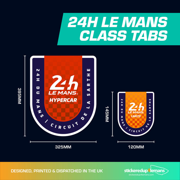 Official Le Mans 24h Class Tabs - StickeredUp4LeMans