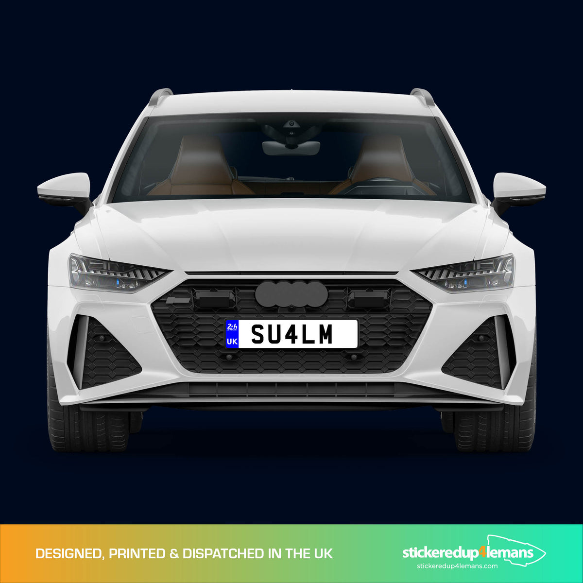Official Le Mans UK Numberplate sticker - StickeredUp4LeMans