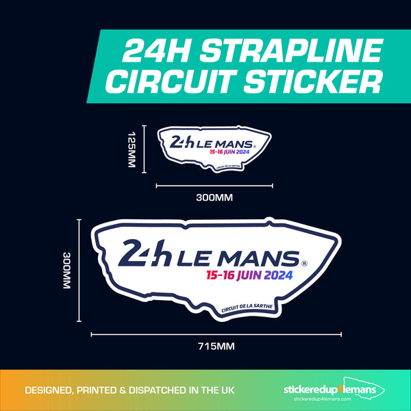 Official Le Mans Logo Strapline Circuit Sticker - StickeredUp4LeMans