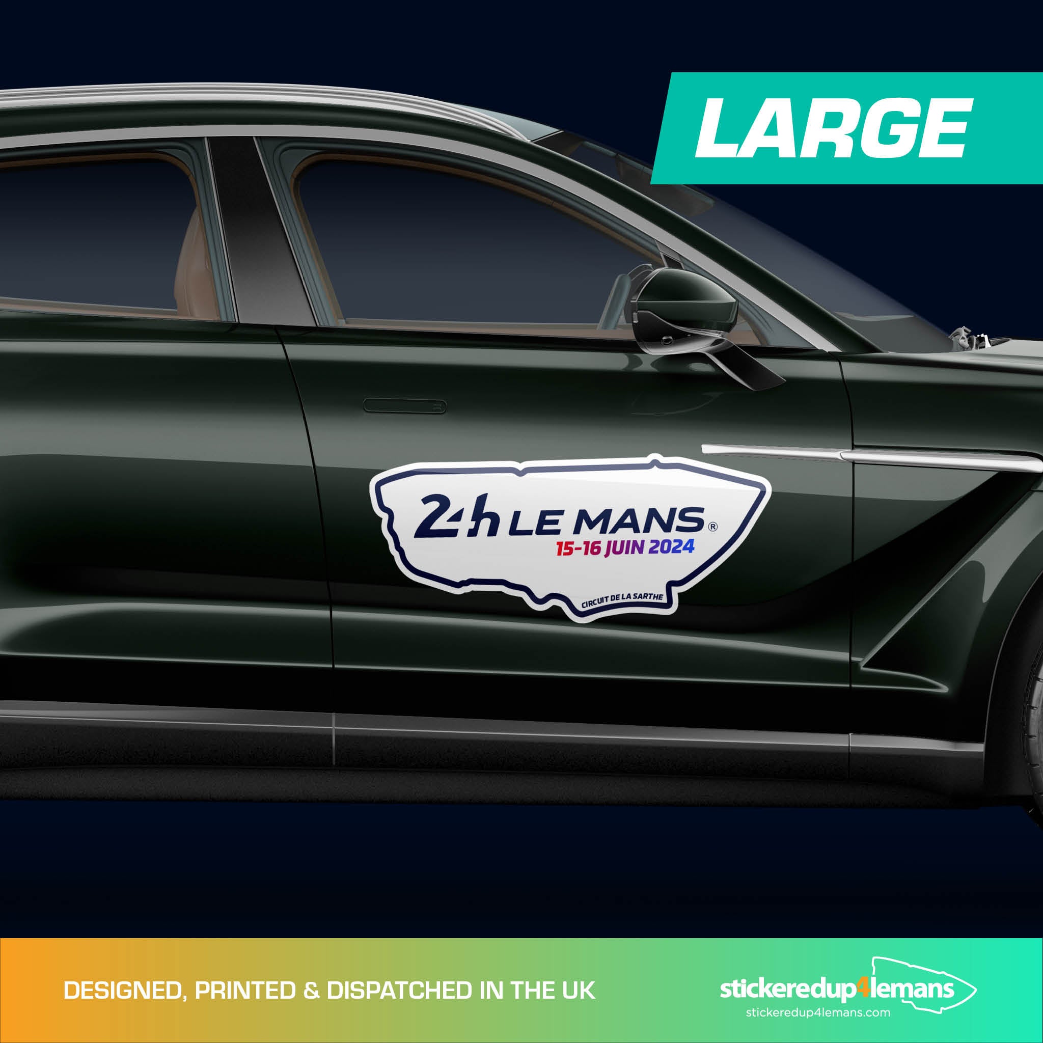 Official Le Mans Logo Strapline Circuit Sticker - StickeredUp4LeMans