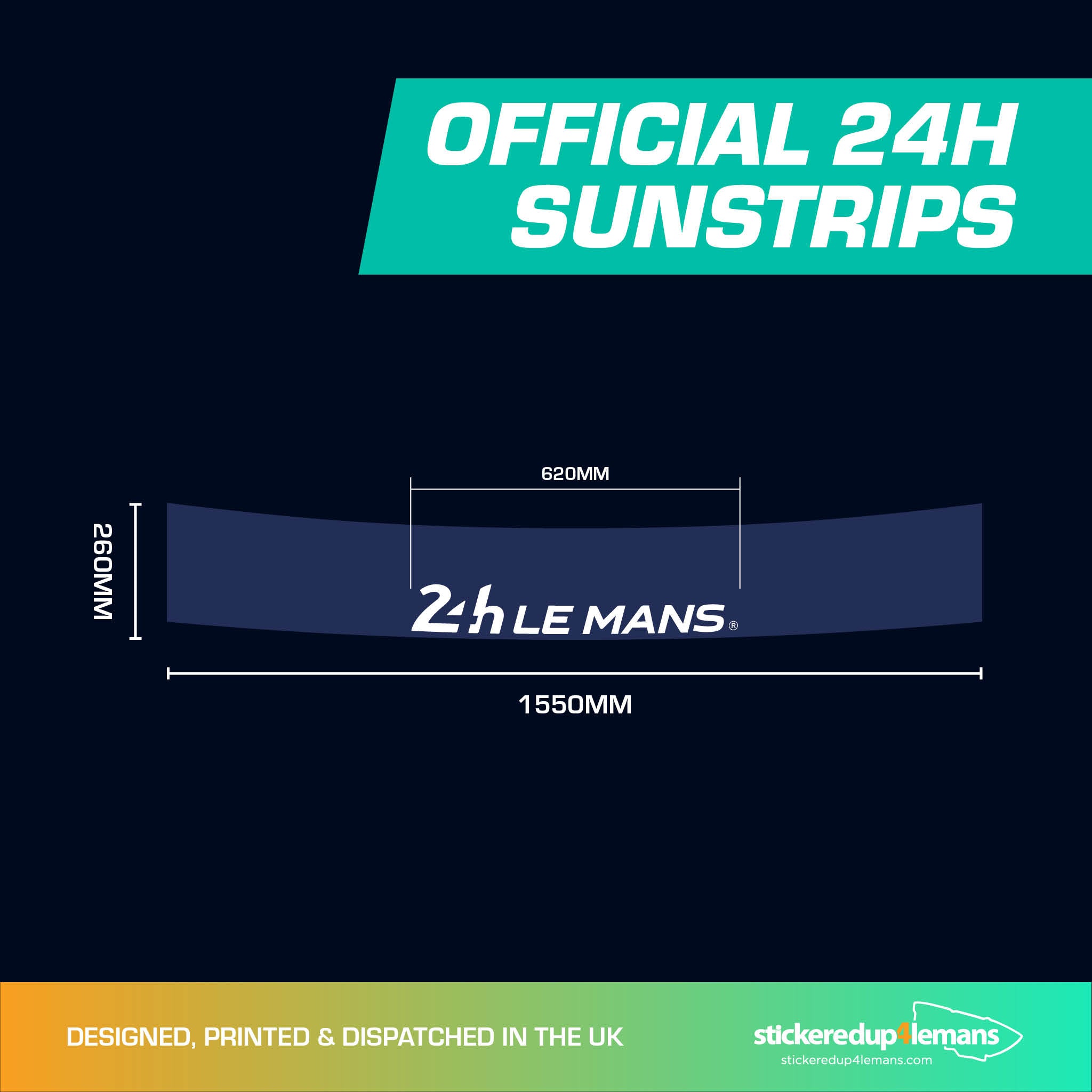 Official Le Mans Sunstrip Sticker - StickeredUp4LeMans