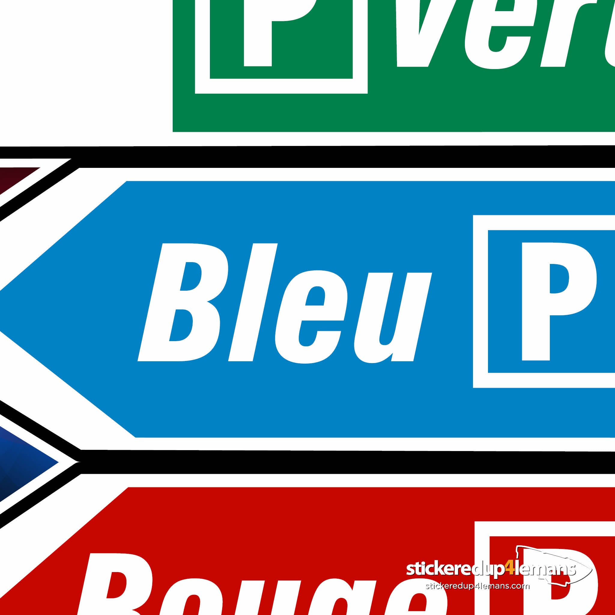 Parking Signs Sticker - StickeredUp4LeMans