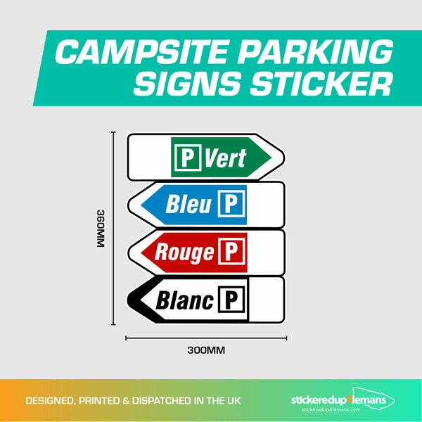 Parking Signs Sticker - StickeredUp4LeMans