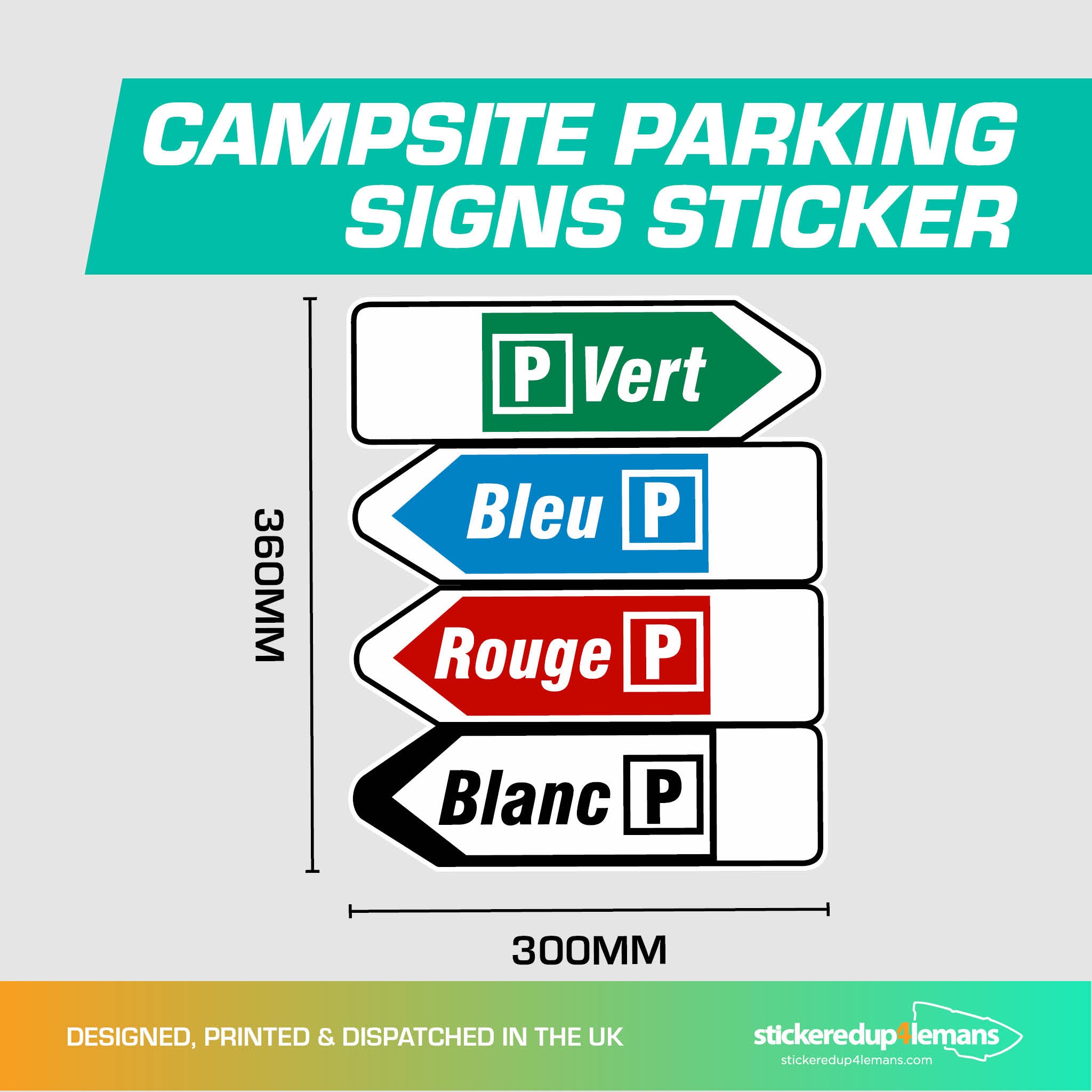 Parking Signs Sticker - StickeredUp4LeMans