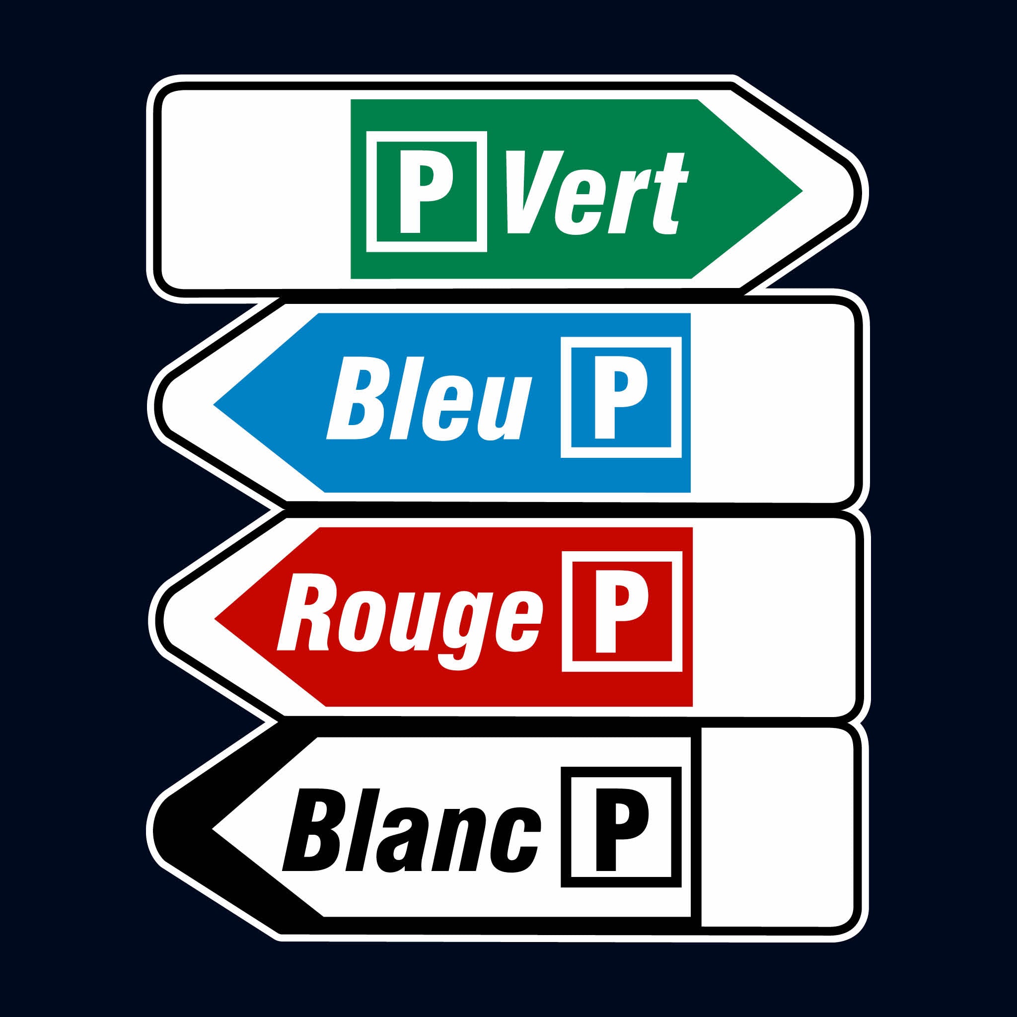 Parking Signs Sticker - StickeredUp4LeMans