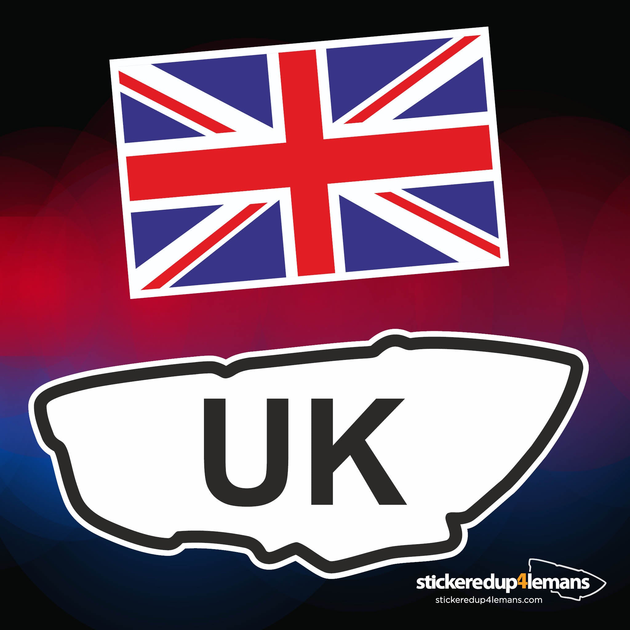 Country Identification Travel Stickers - Country Code & Flag ...