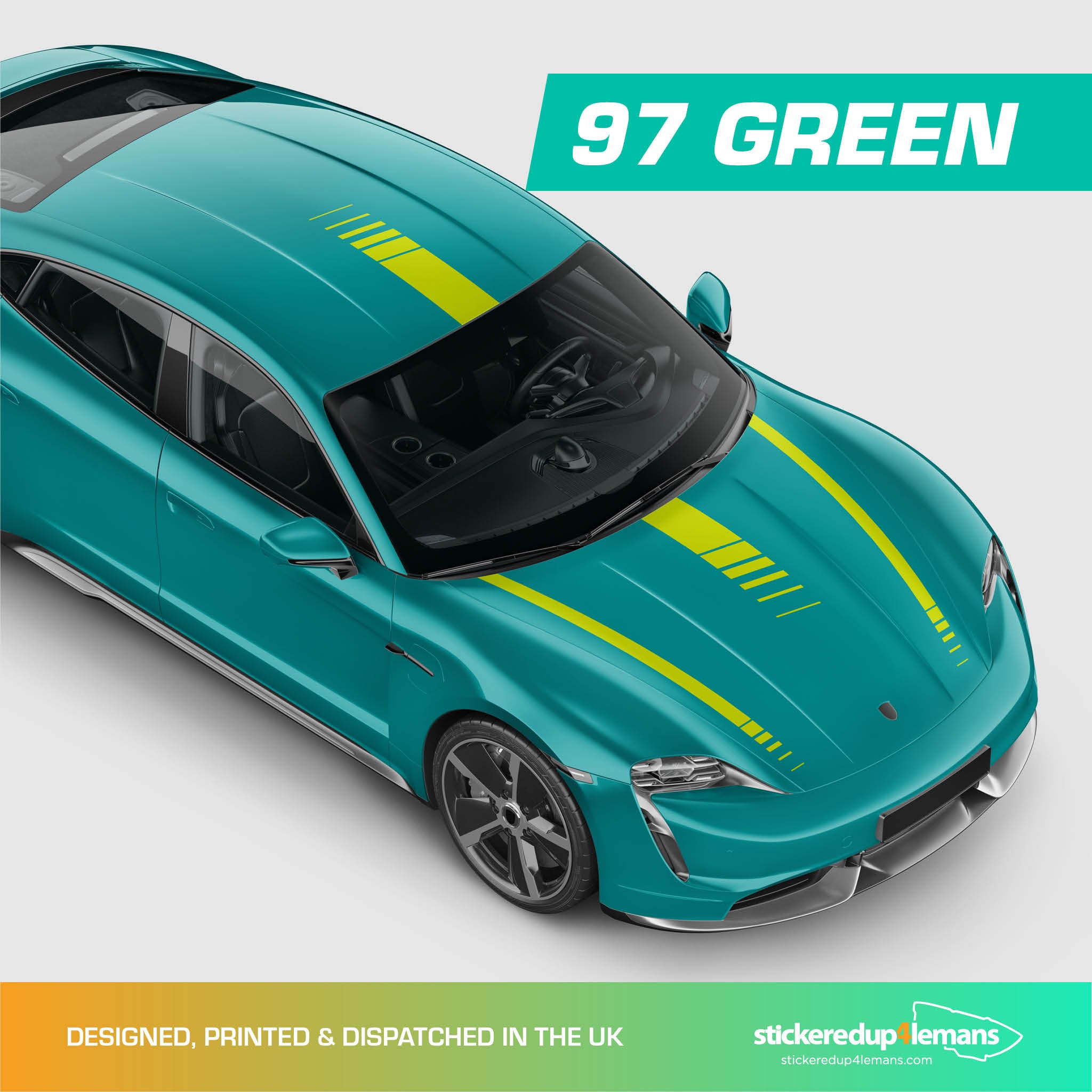 Hatched Bonnet Stripes - Iconic Liveries - StickeredUp4LeMans
