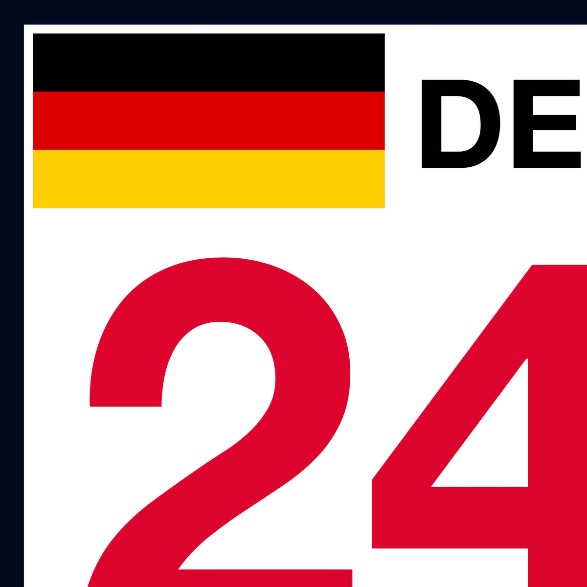 DEU Door Numbers (Pair) - StickeredUp4LeMans