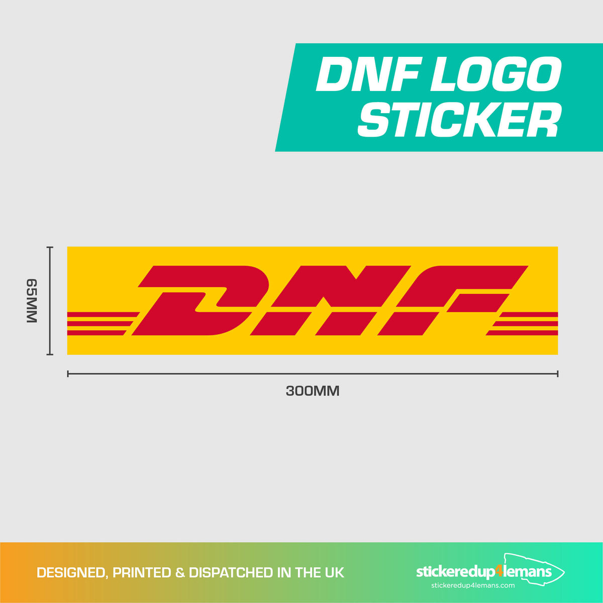 DNF Logo - StickeredUp4LeMans