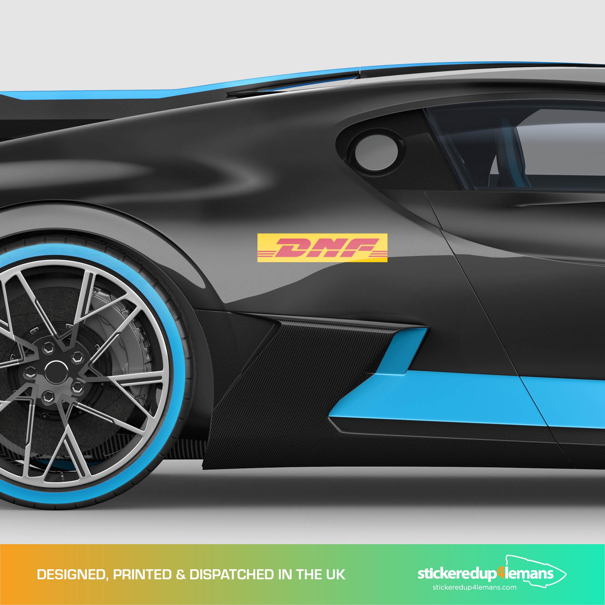 DNF Logo - StickeredUp4LeMans