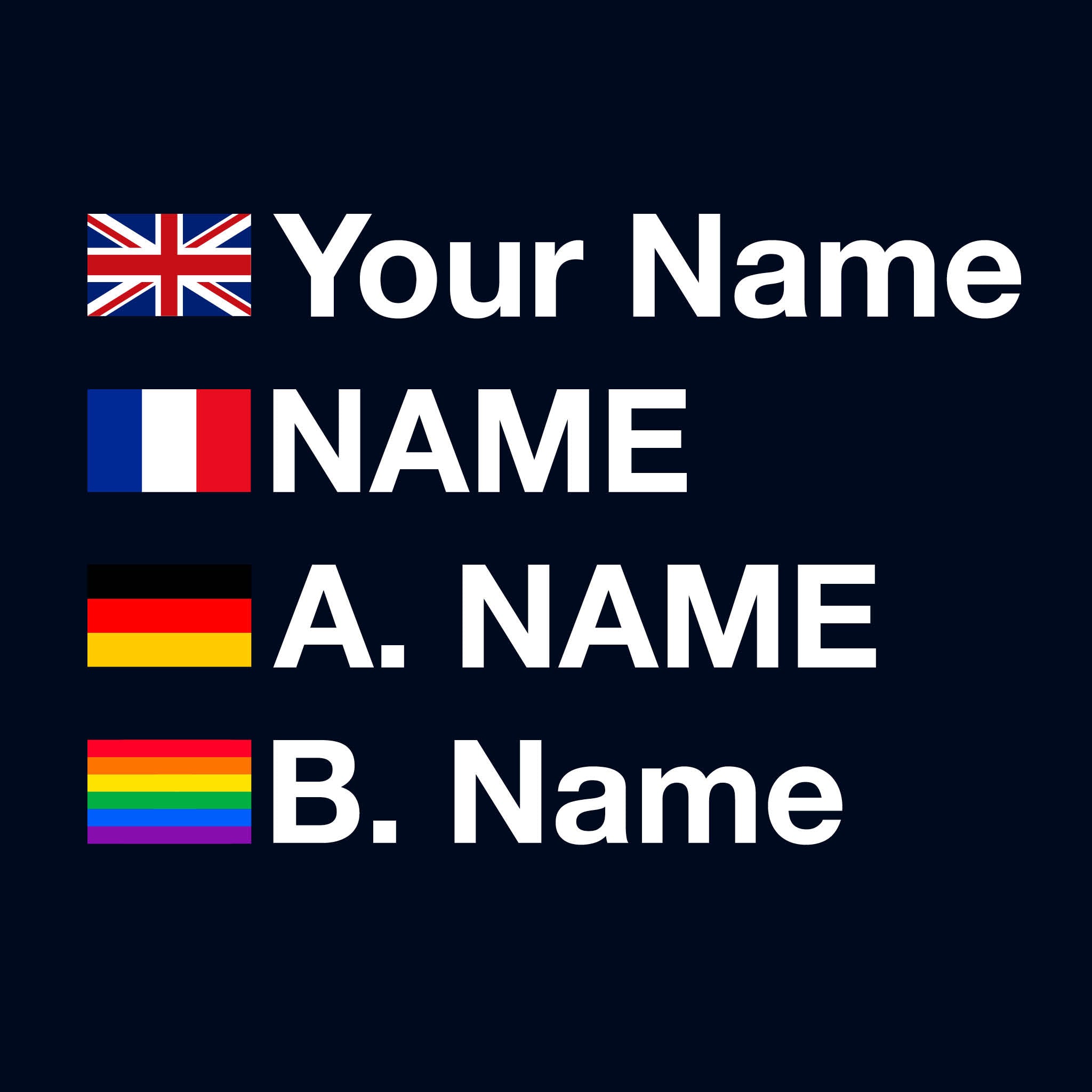 Racing Driver Name Personalised Race Sticker (WITH FLAG ...