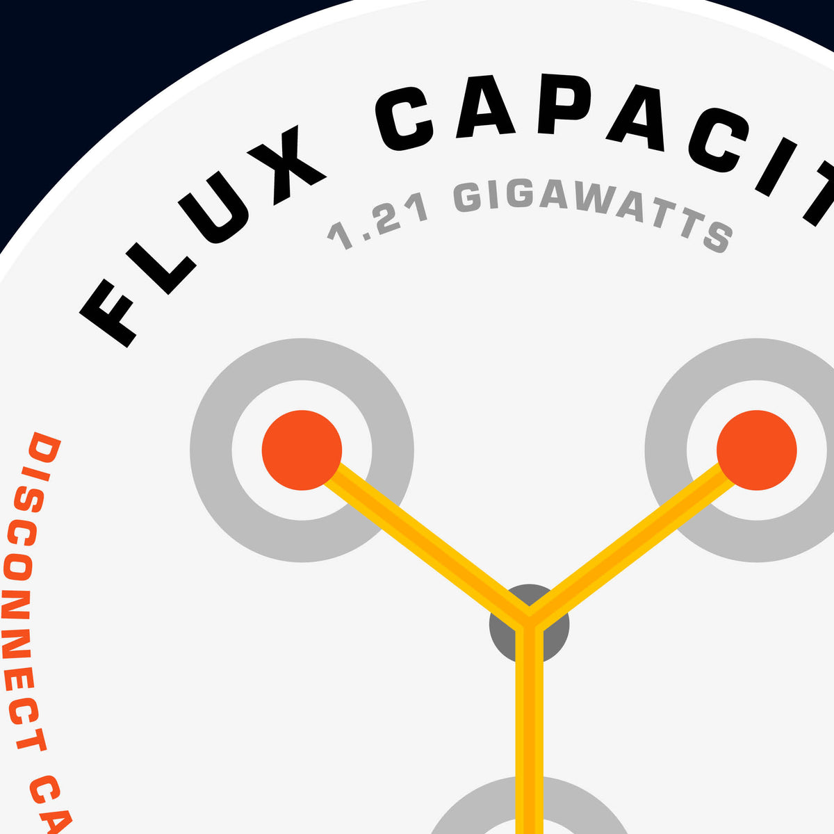 Flux Capacitor Sticker - StickeredUp4LeMans