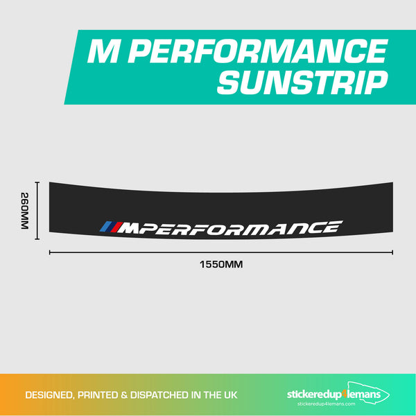 M Performance Sunstrip - StickeredUp4LeMans