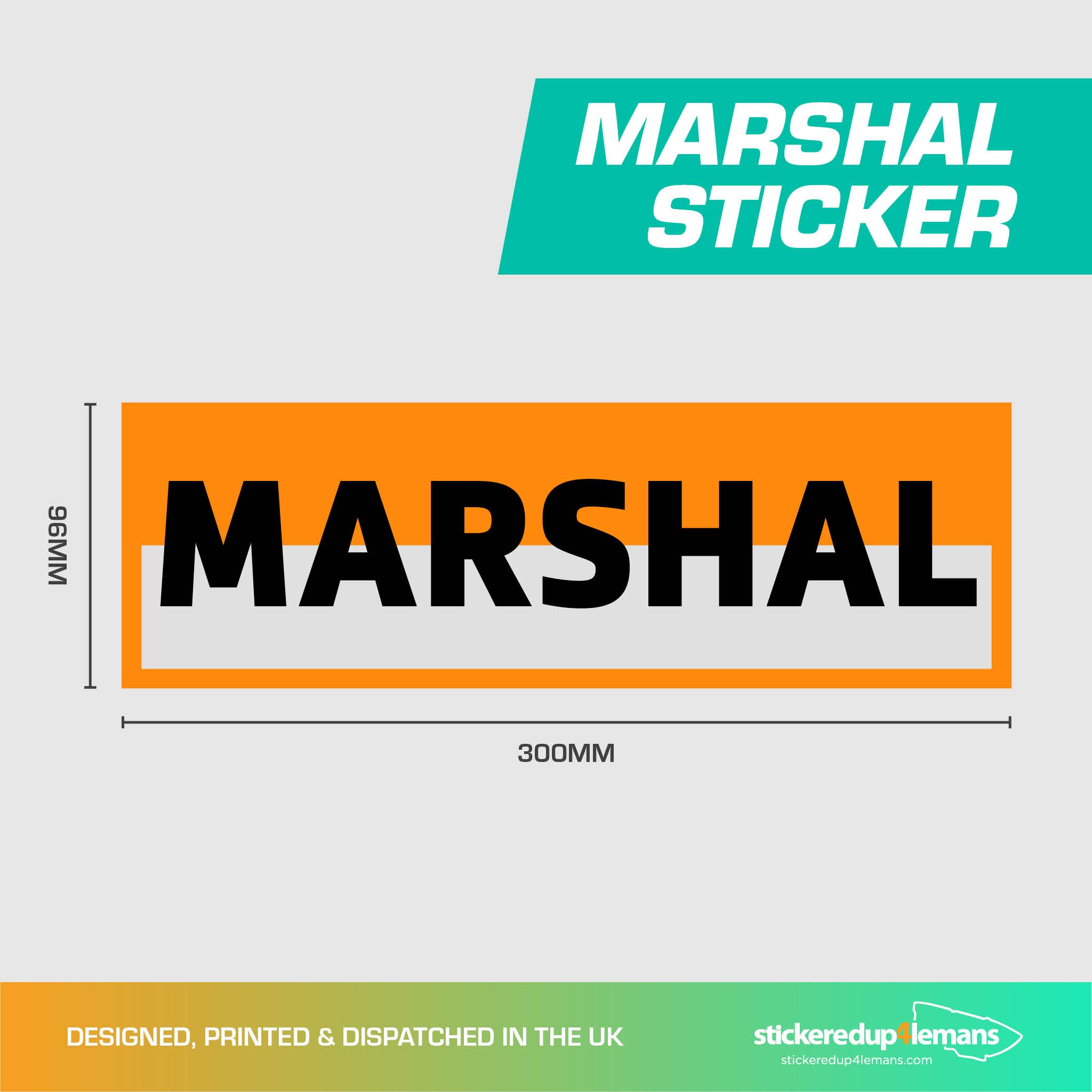 Le Mans Marshal Sticker Mk2 - StickeredUp4LeMans