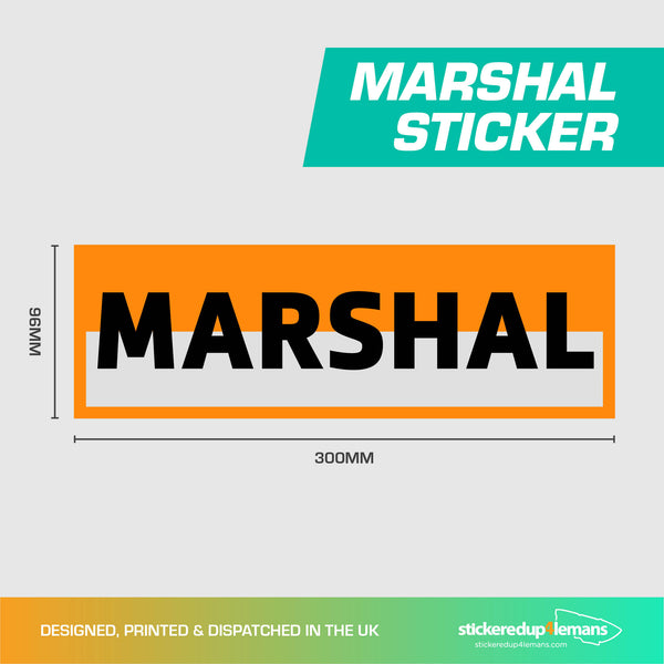 Le Mans Marshal Sticker Mk2 - StickeredUp4LeMans