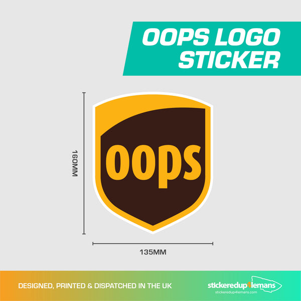 Oops Logo - StickeredUp4LeMans