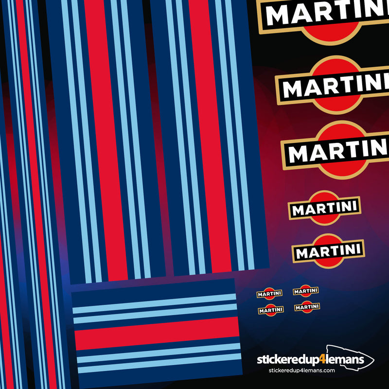 Porsche/Martini Stripe Kit - StickeredUp4LeMans