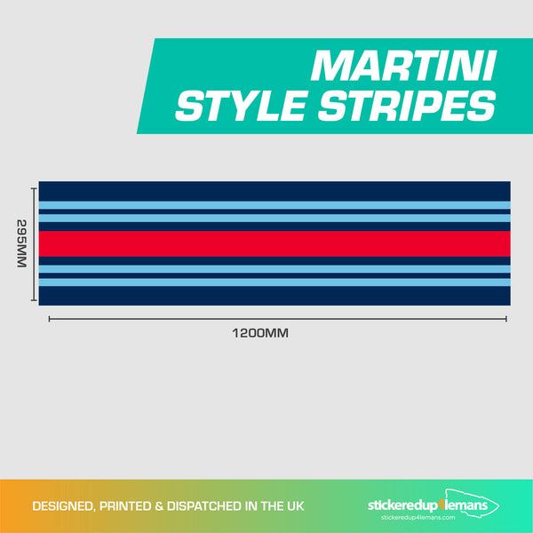 'Martini' Style Stripe - StickeredUp4LeMans
