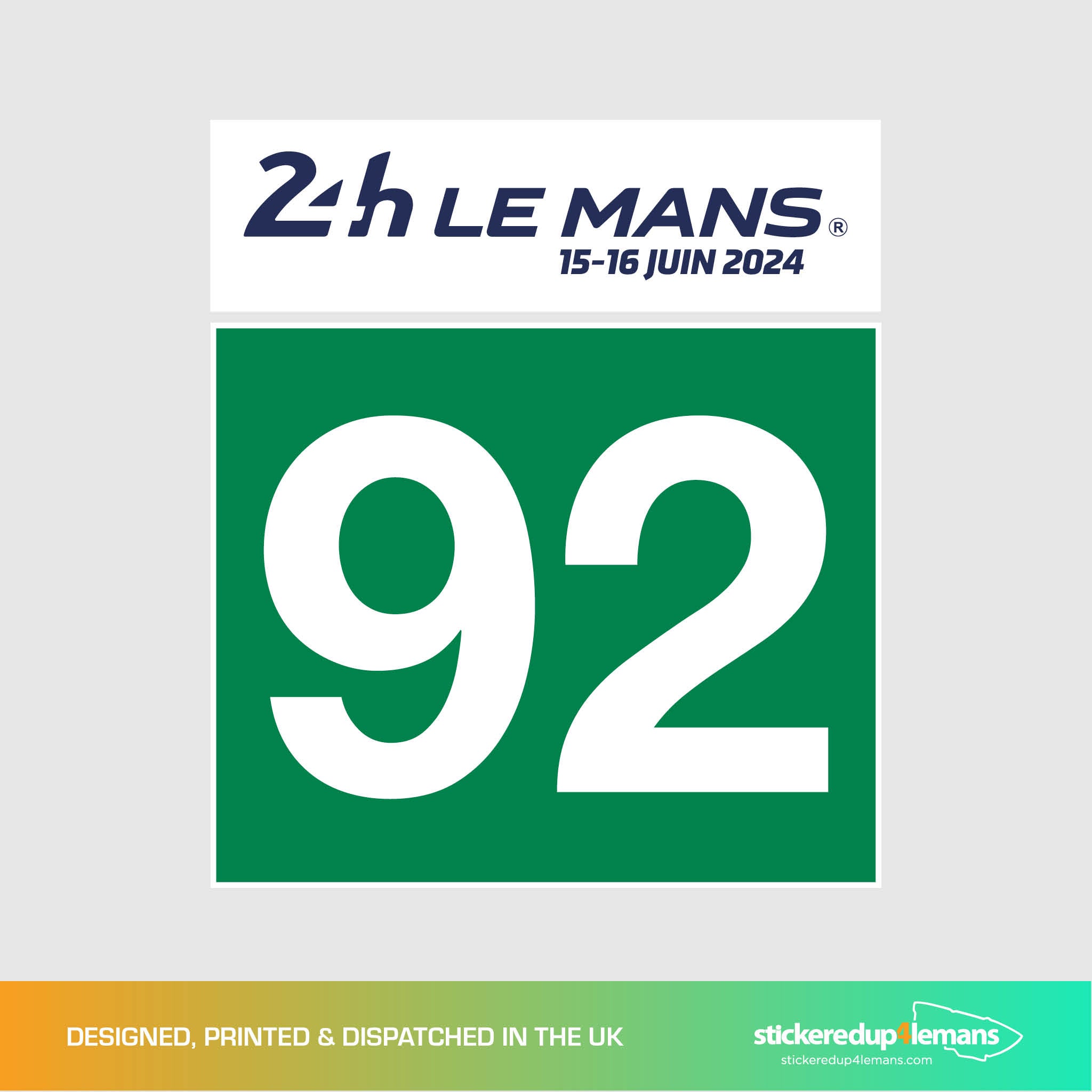 WEC Le Mans Style Class Numbers (Pair) - StickeredUp4LeMans