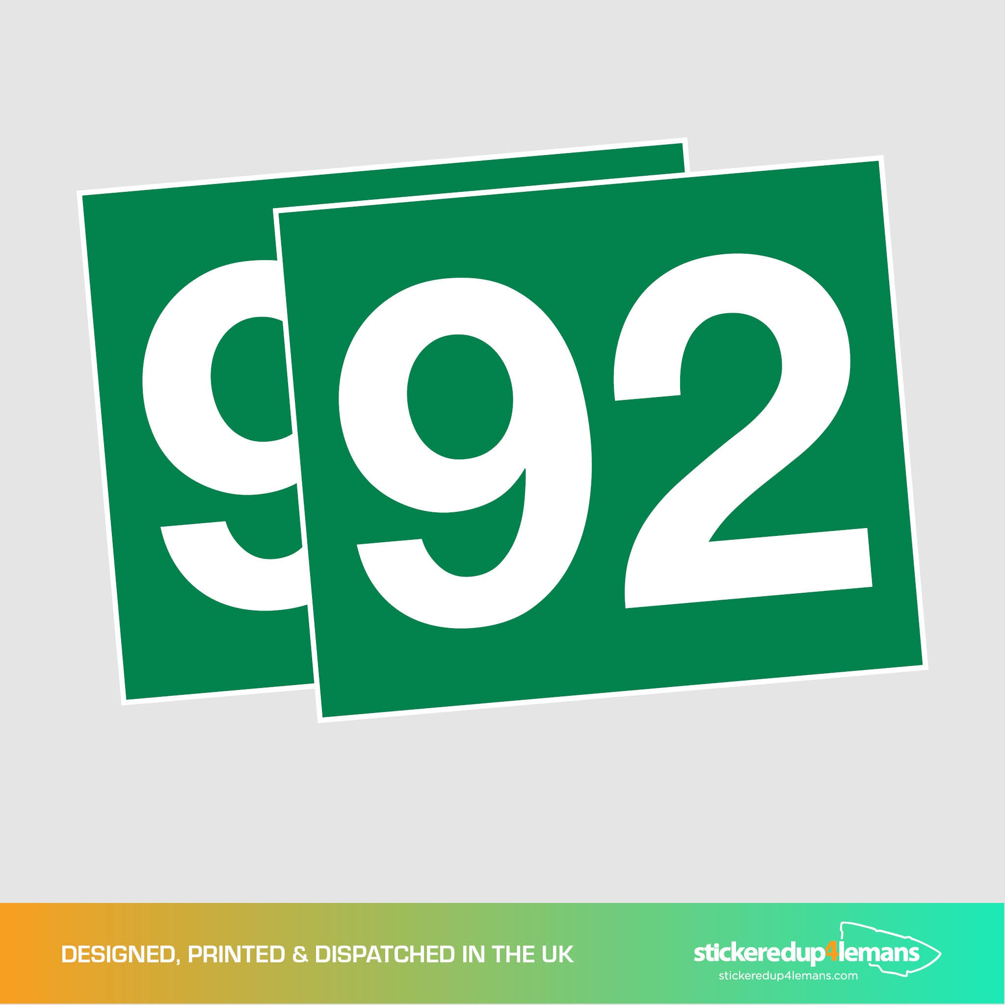 WEC Le Mans Style Class Numbers (Pair) - StickeredUp4LeMans