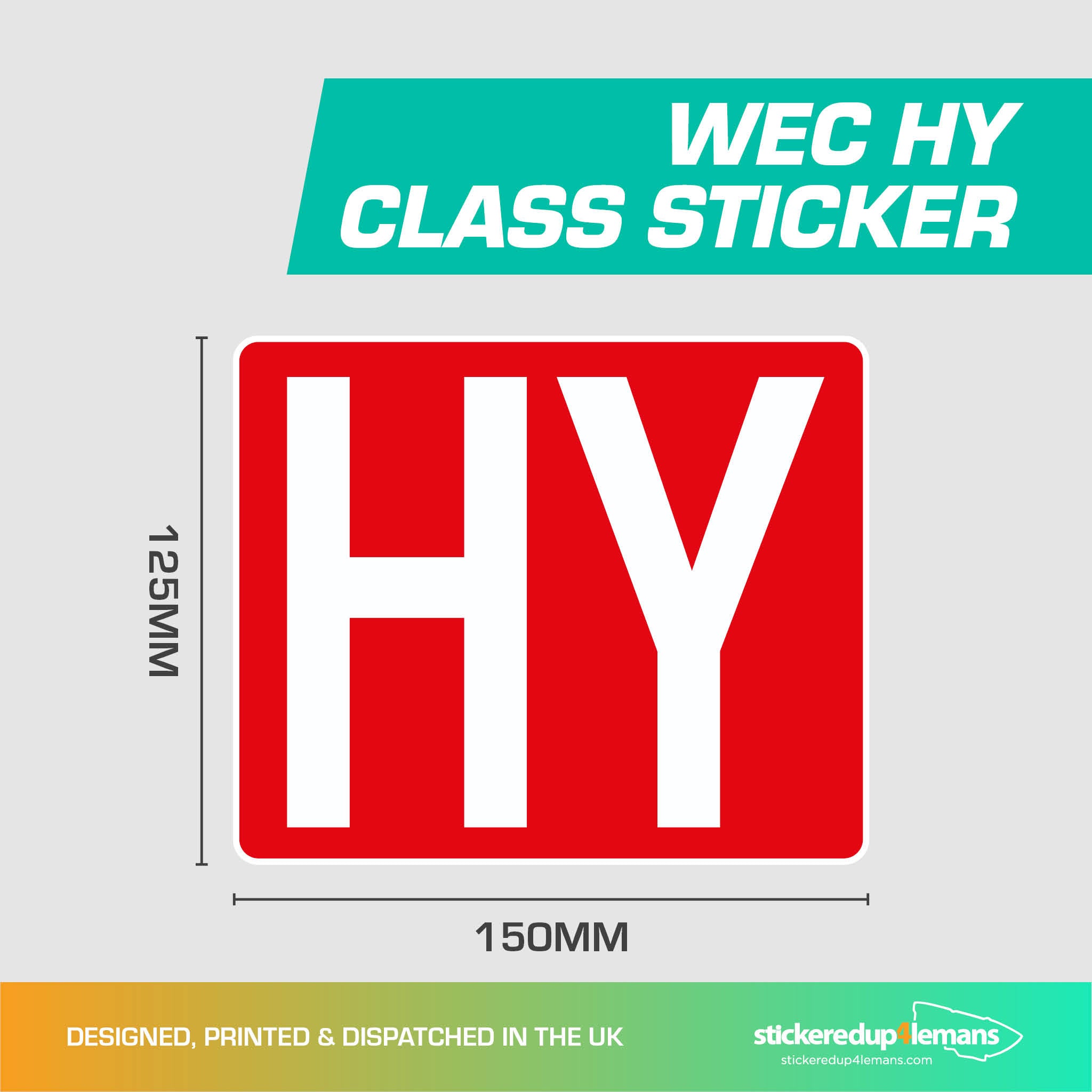 Le Mans Class Sticker - HY - StickeredUp4LeMans