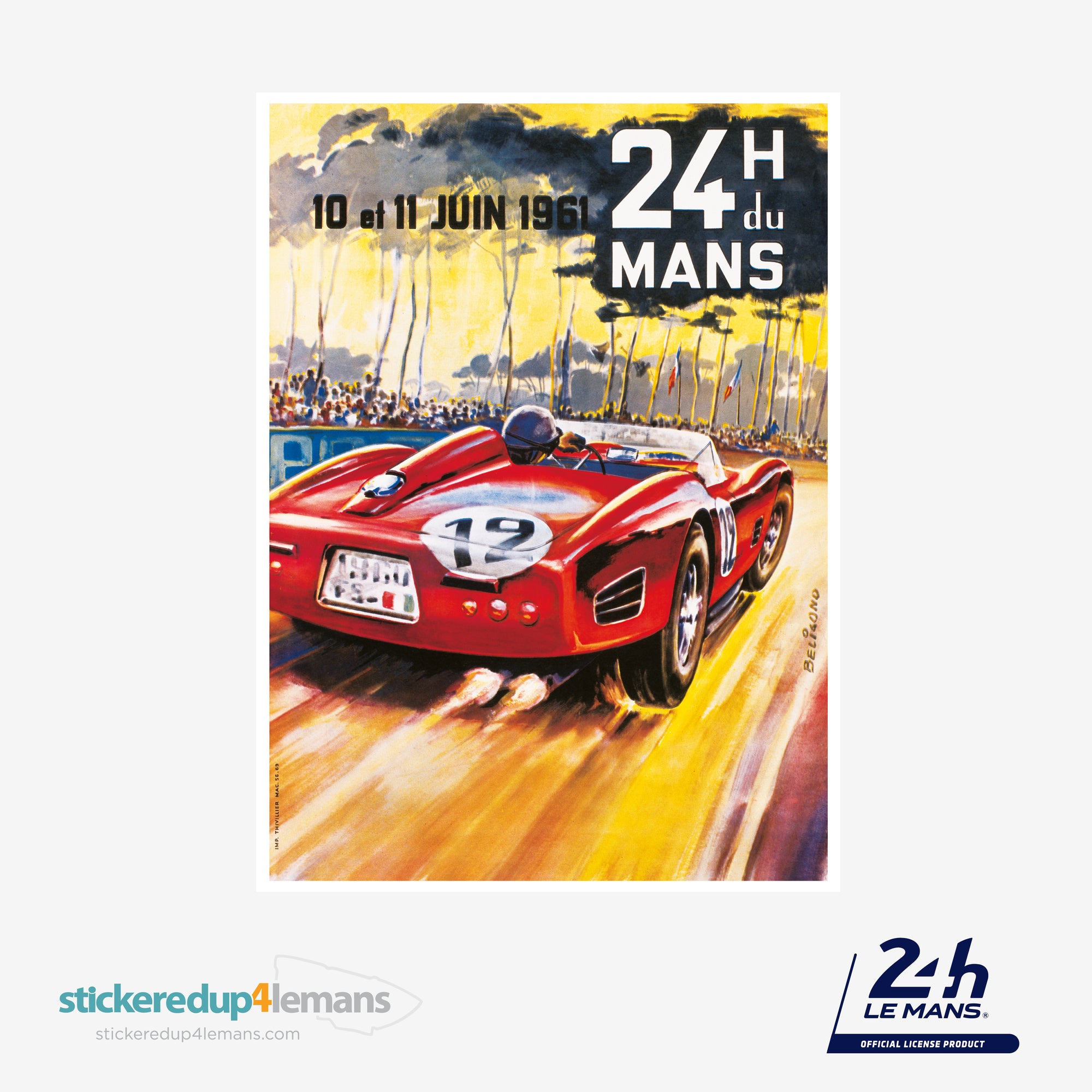 Official Le Mans 24h Poster Stickers - StickeredUp4LeMans