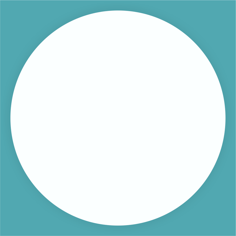 400mm Plain White Classic Roundel - StickeredUp4LeMans