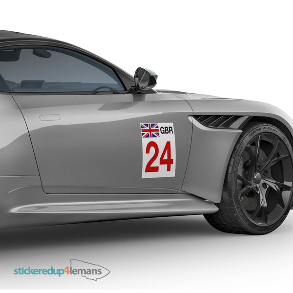 GBR Door Numbers (Pair) - StickeredUp4LeMans