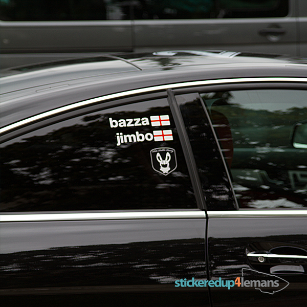 Racing Driver Name Personalised Race Sticker (WITH FLAG ...