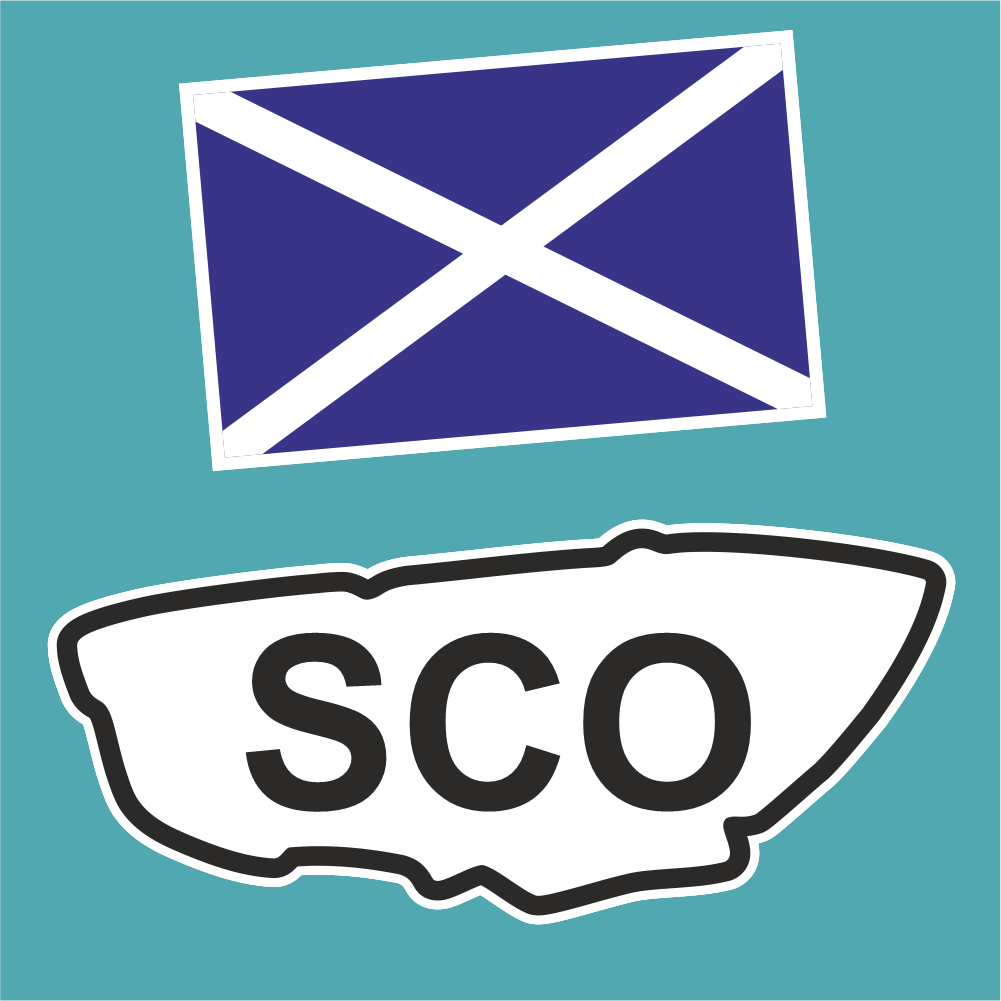 Country Identification Travel Stickers - Country Code & Flag ...